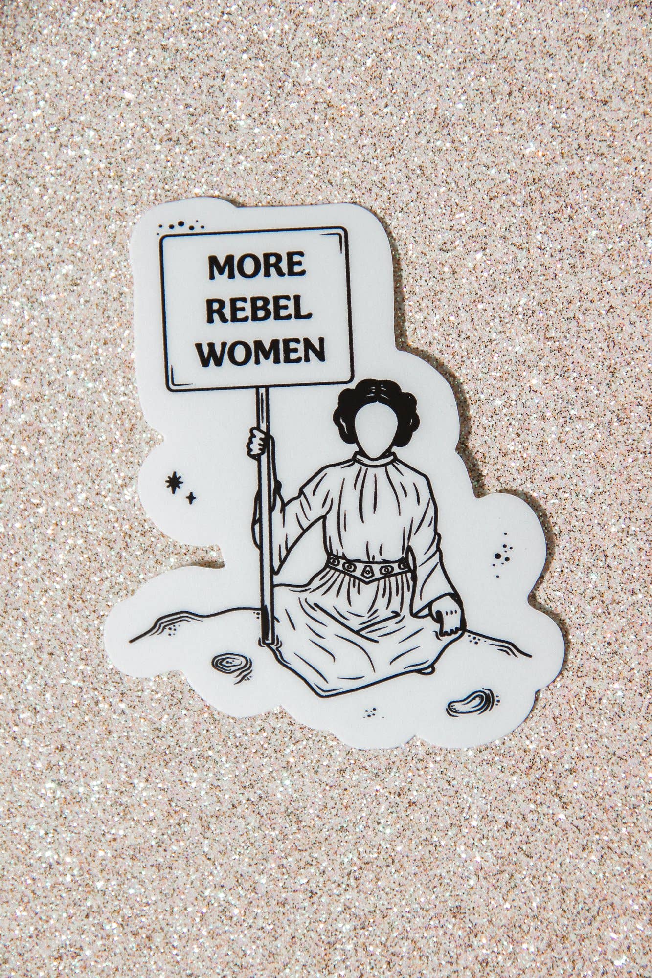 More Rebel Women Leia Sticker | The Darling Shop