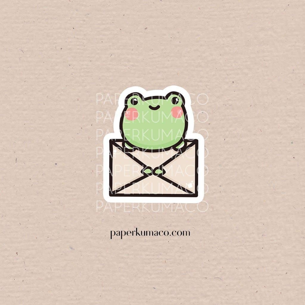 Frog Envelope Vinyl Sticker | The Darling Shop